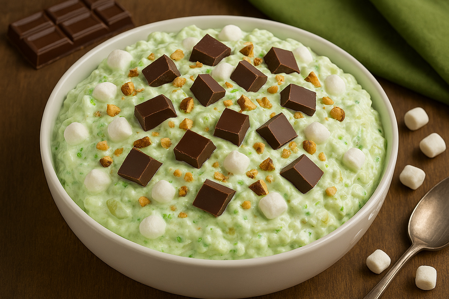 Dubai Chocolate Bar Watergate Salad – The Cooking Master